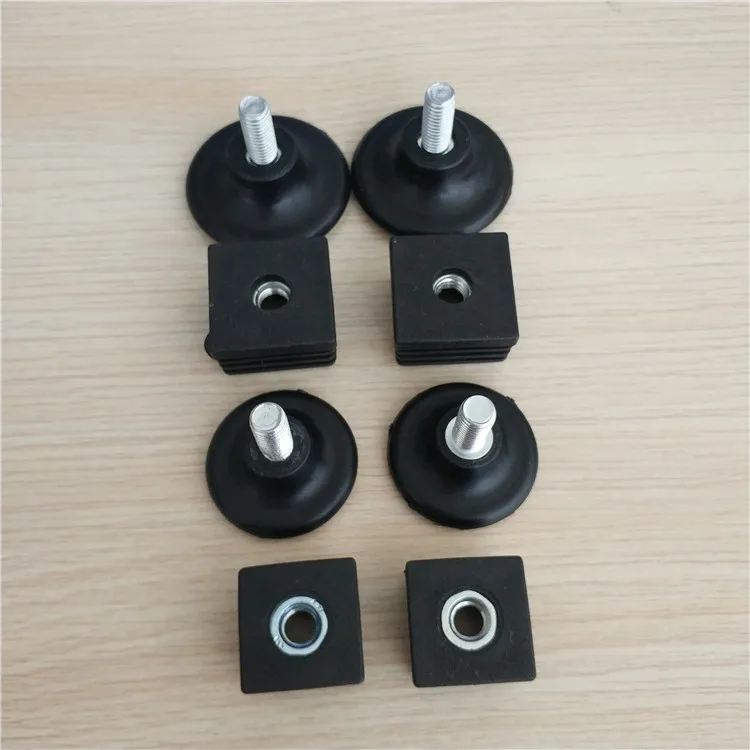 30*30mm M6 Square Threaded Inserts For Machine Adjustable Leveling Feet ...