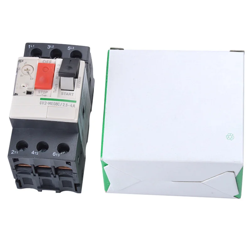 Gv2me Series Motor Protector Motor Circuit Breaker Push Button 3p Thermal Magnetic Type Motor ...