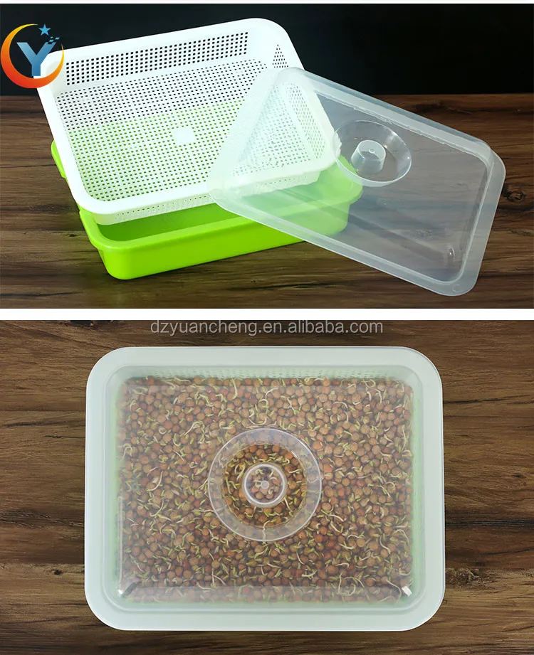 Bean Sprout Growing Machine Plastic Mung Soy Bean Sprout Tray Board ...