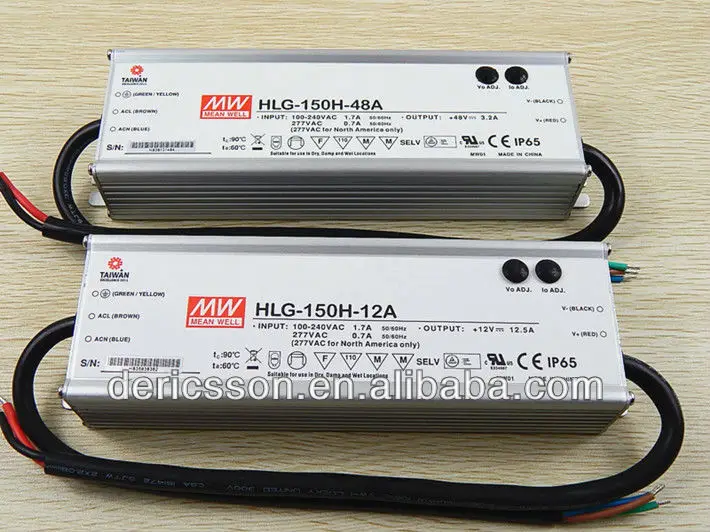 150w Led Driver 48v With Ip65 Hlg-150h-48a - Buy 150w Led Driver 48v ...