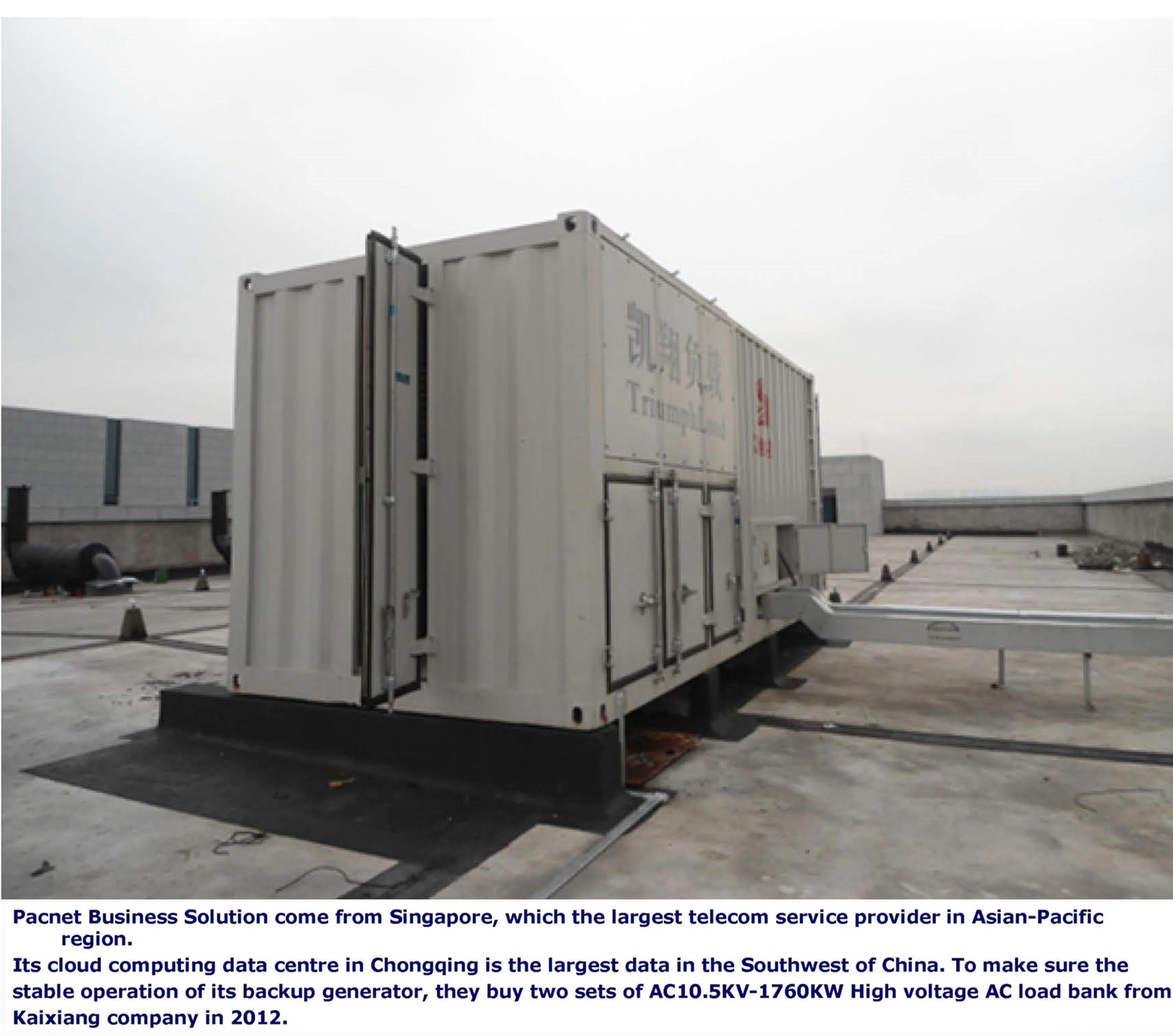 Triumph Load 440v 700kw Gray Movable Intelligent AC Load Bank