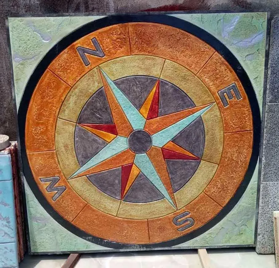 Compass Stamp Concrete Mats Polyurethane - Buy Concrete Stamp ...