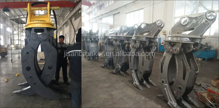 360 Degree Hydraulic Rotating Grab Bucket Suits For 18 Ton Excavator ...