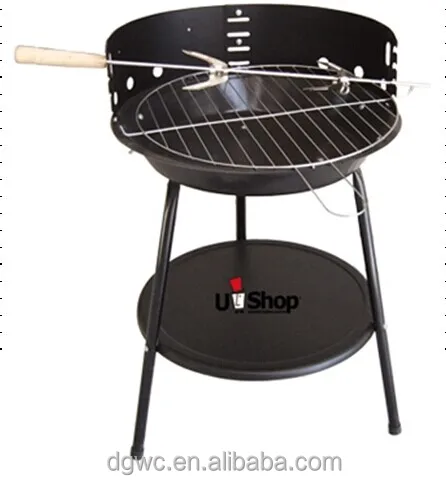 Round Shape Bbq Charcoal Grill - Buy Outdoor Bbq Grill,Rotating ...