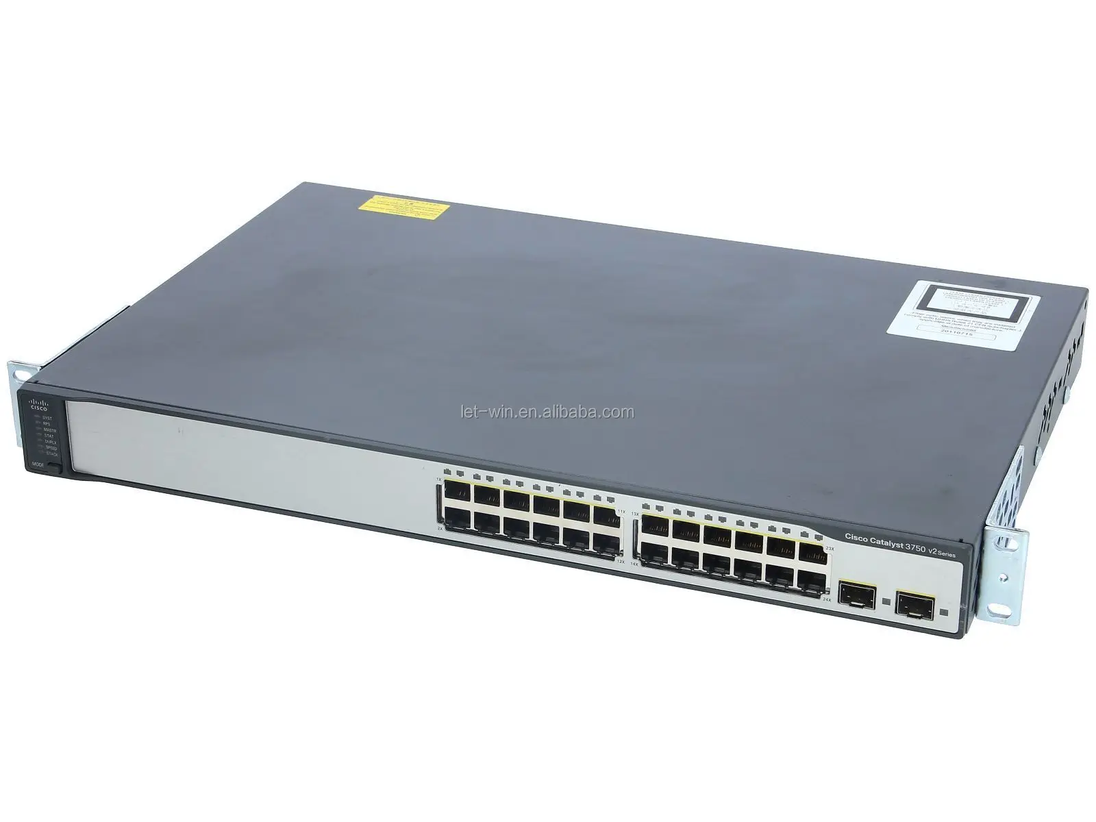 New Cisco 3750 V2 Series 24 Port 10/100 Switch - WS-C3750V2-24TS-S(id ...