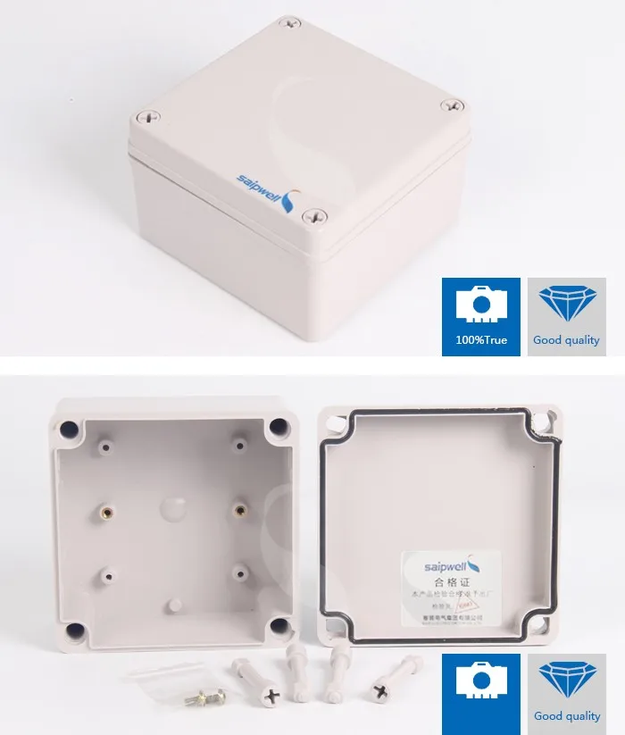 Saipwell IP67 Plastic Abs Hinged Waterproof Box Enclosures for ...