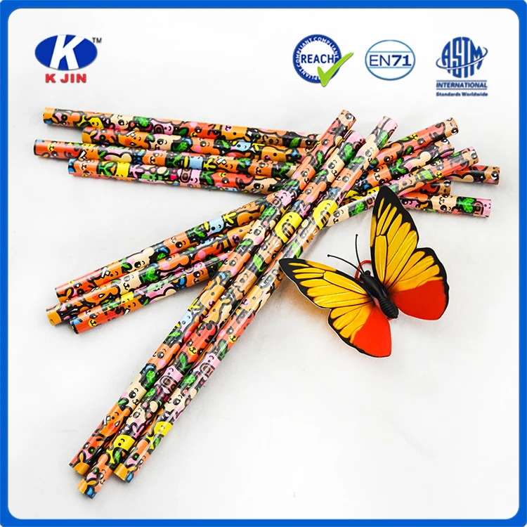 Colorful Artwork Customized Shrink Paper 4c Printed Sleeve Wooden Hb ...