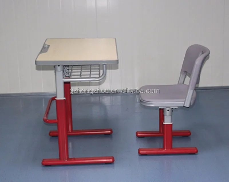 Height Adjustable School Furniture Chairs With Tables Attached - Buy ...