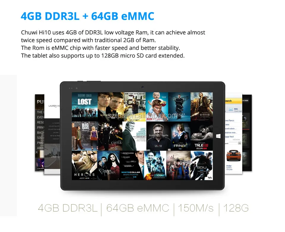 Pc Tablet Window 10,W101 Window Pc Tablet With 2gb+32gb Detachable 2 In ...