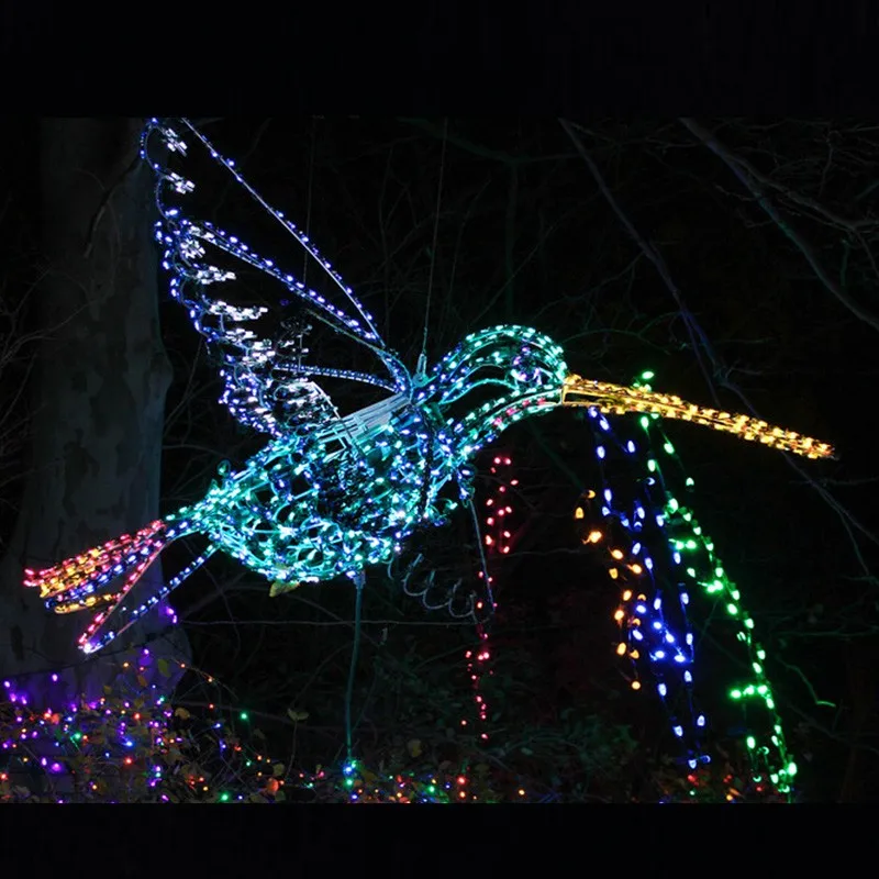 Outdoor LED Wire Frame Bird Sculpture for Christmas Decor