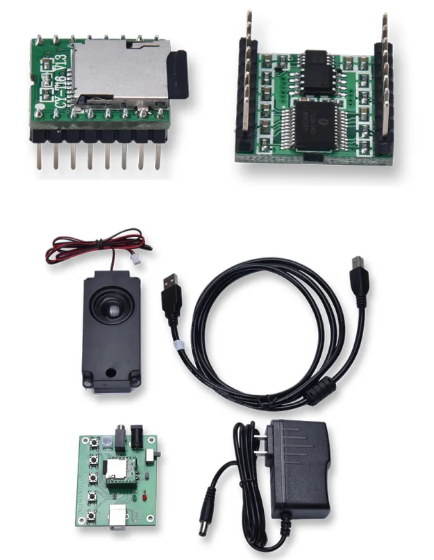 Serial And Key Control Sd Card 3w Output Sound Module Cy-t16/cy-f16 ...