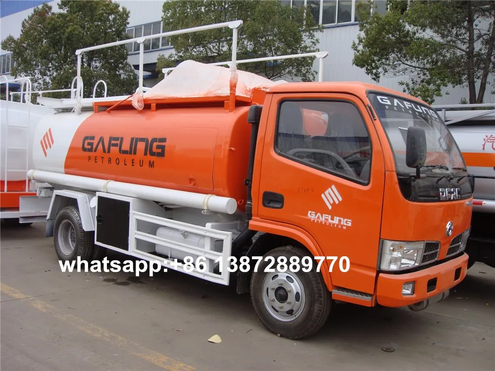 Rhd Dongfeng 5000 Liters Capacity Mini Fuel Tanker Trucks With Fuel ...