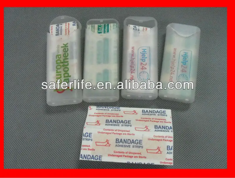 Included 5pcs First Aid Bandage Case Box Mini Plastic Box With 5pcs ...
