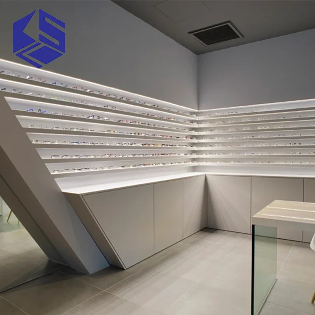 Optician Counter Glasses Display Cabinet - Customizable