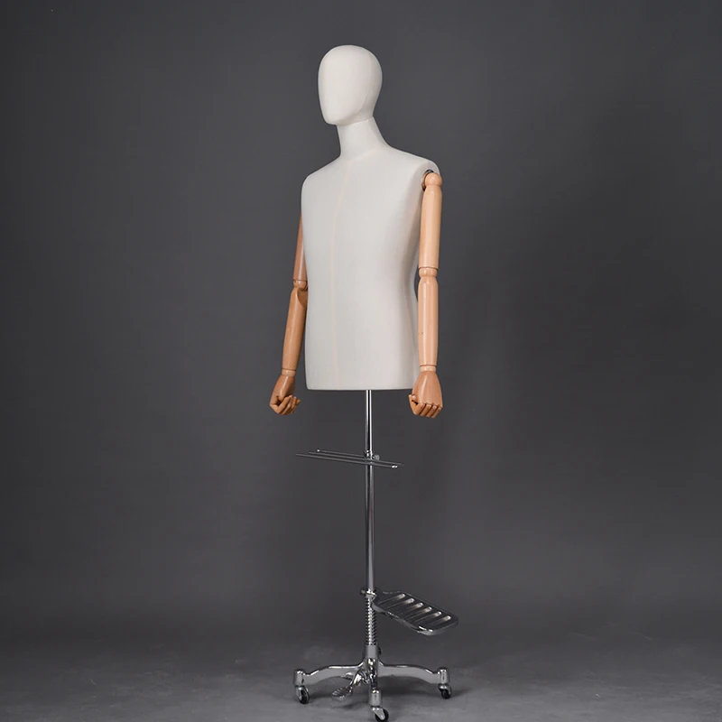 Male Adjustable Standing Dummy with Wood Arm - Artwing