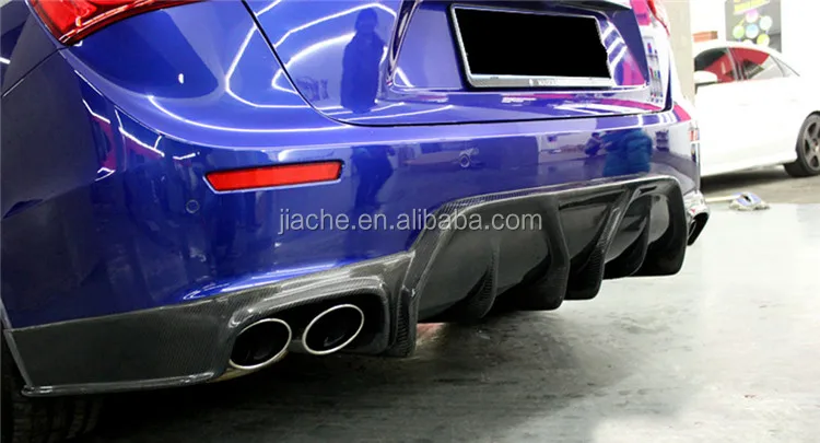 Carbon Fiber Rear Lip Diffuser Spoiler Bumper Guard For Maserati Ghibli ...