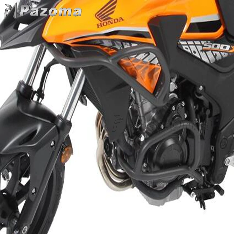 Factory Price Pazoma Black Motorcycle Crash Bar Protection Engine Guard ...