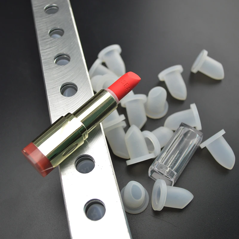 Moon Drop Tip Shape Aluminum Lipstick Filling Mould 12 Cavity 12.1mm ...