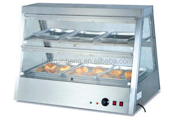 Commercial Electric Fried Chicken Warmer Glass Display Cabinet for KFC ...