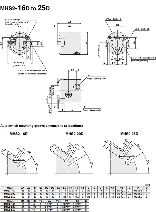 MHS3 Series Air Cylinders - Efficient Pneumatic Solutions
