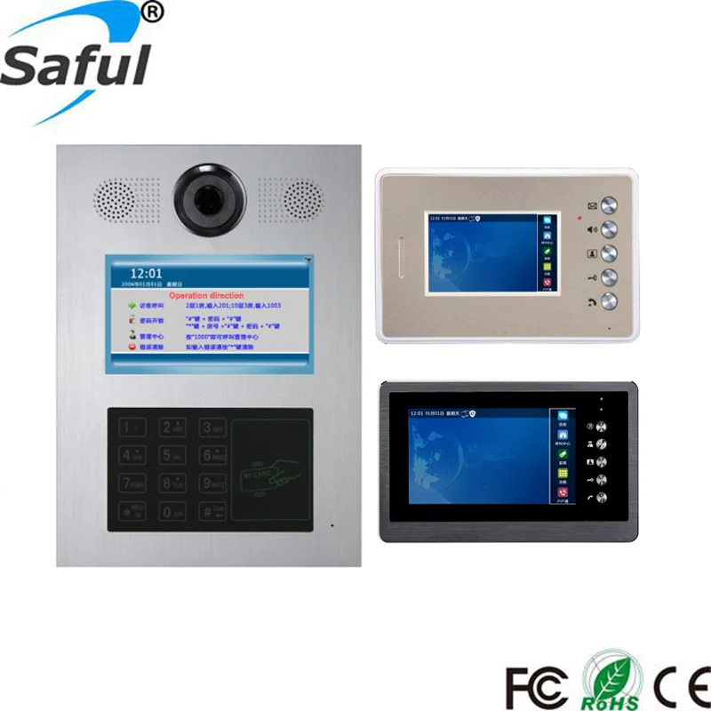 SIP TCP/IP Multi Apartments Video Intercom System for Building