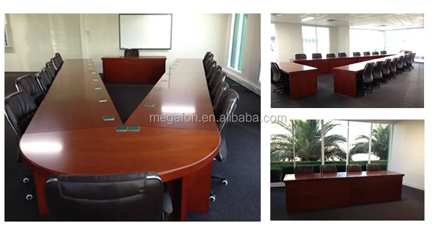 18 Person Conference Table / Custom Big Office Room Meeting Table ...