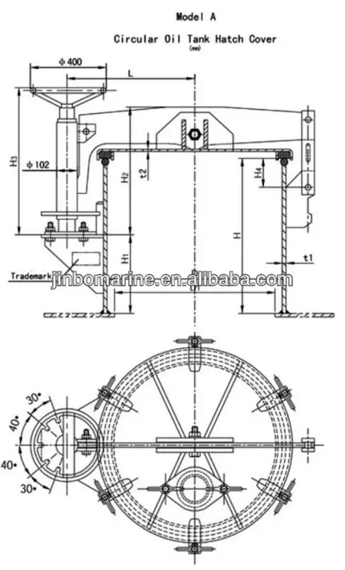 Marine Rotating Oil Tight Hatch Cover - Buy Oil Tight Hatch Cover,Hatch ...