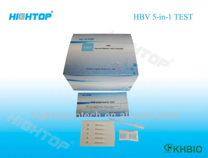 Hbv Hepatitis B Virus 5in1 Combo Rapid Test Kit - Buy Hbv 5in1 Combo ...