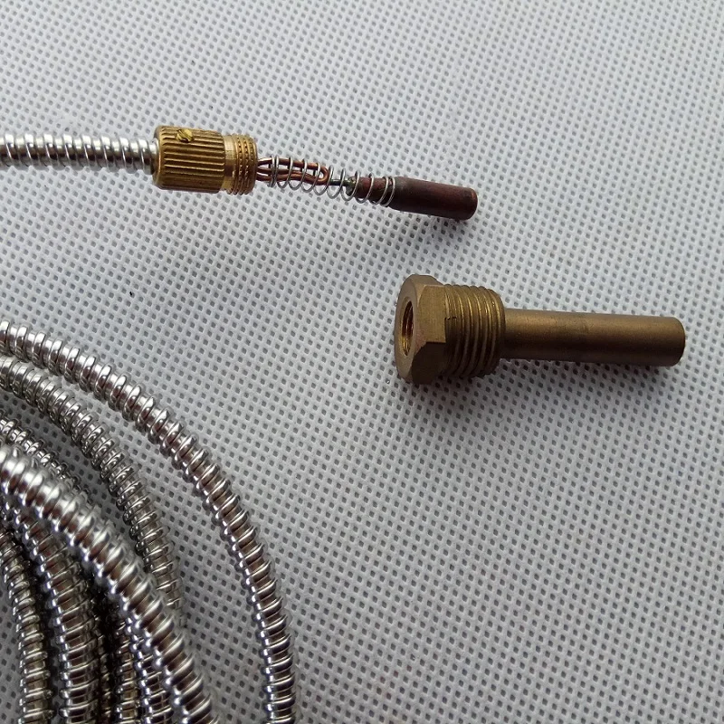120c Capillary Thermometer 10m Tube Copper Probe Temperature Sensor ...