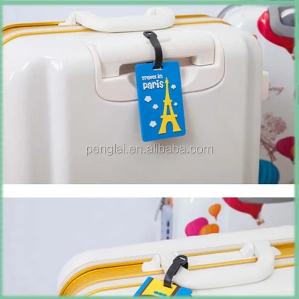 2019 Custom 3d Soft Silicone Luggage Tag/ Rubber Bag Tag/ Pvc Luggage ...