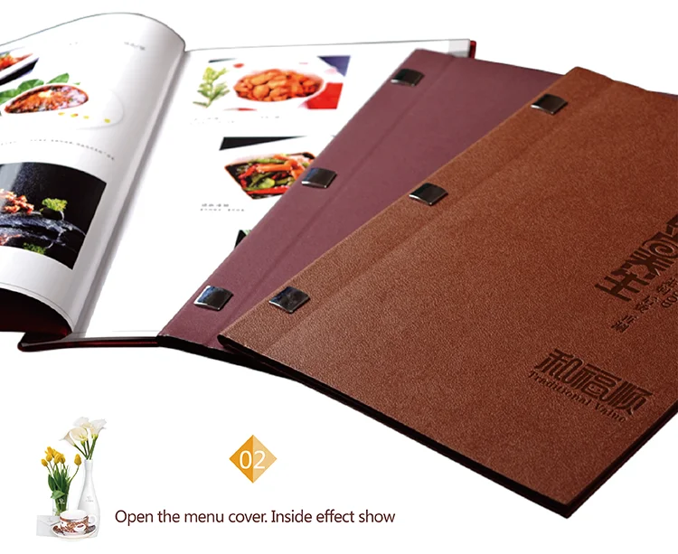 Pu Leather A4/8.5x11 Inch Menu Covers For Restaurants - Buy Leather ...