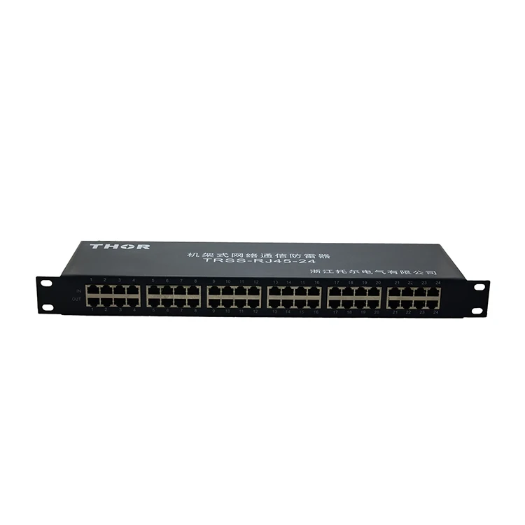 Rackmount Rj45 Surge Protection Network Ethernet Lightning Arrester ...