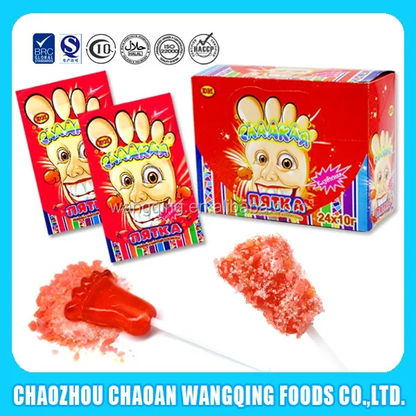 Popping Candy With Foot Shaped Lollipop Candy Sweet - Buy Candy Sweet ...