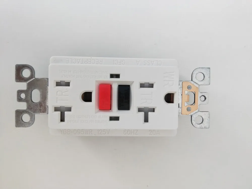 YGB-095WR GFCI Outlet - New UL Standard with RESET & TEST
