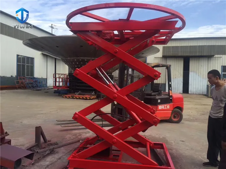 Hydraulic Round Stage Fixed Shear Fork Lift Table - Buy Fixed Shear ...