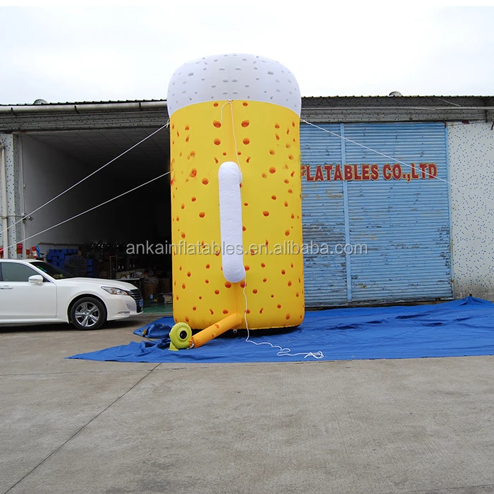 Giant Yellow Inflatable Wine Glass/bottle,Inflatable Beer Can With ...