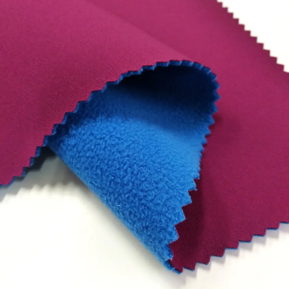 Custom Color 100d+40d Polyester Spandex Four Way Stretch Fabric Bonded ...
