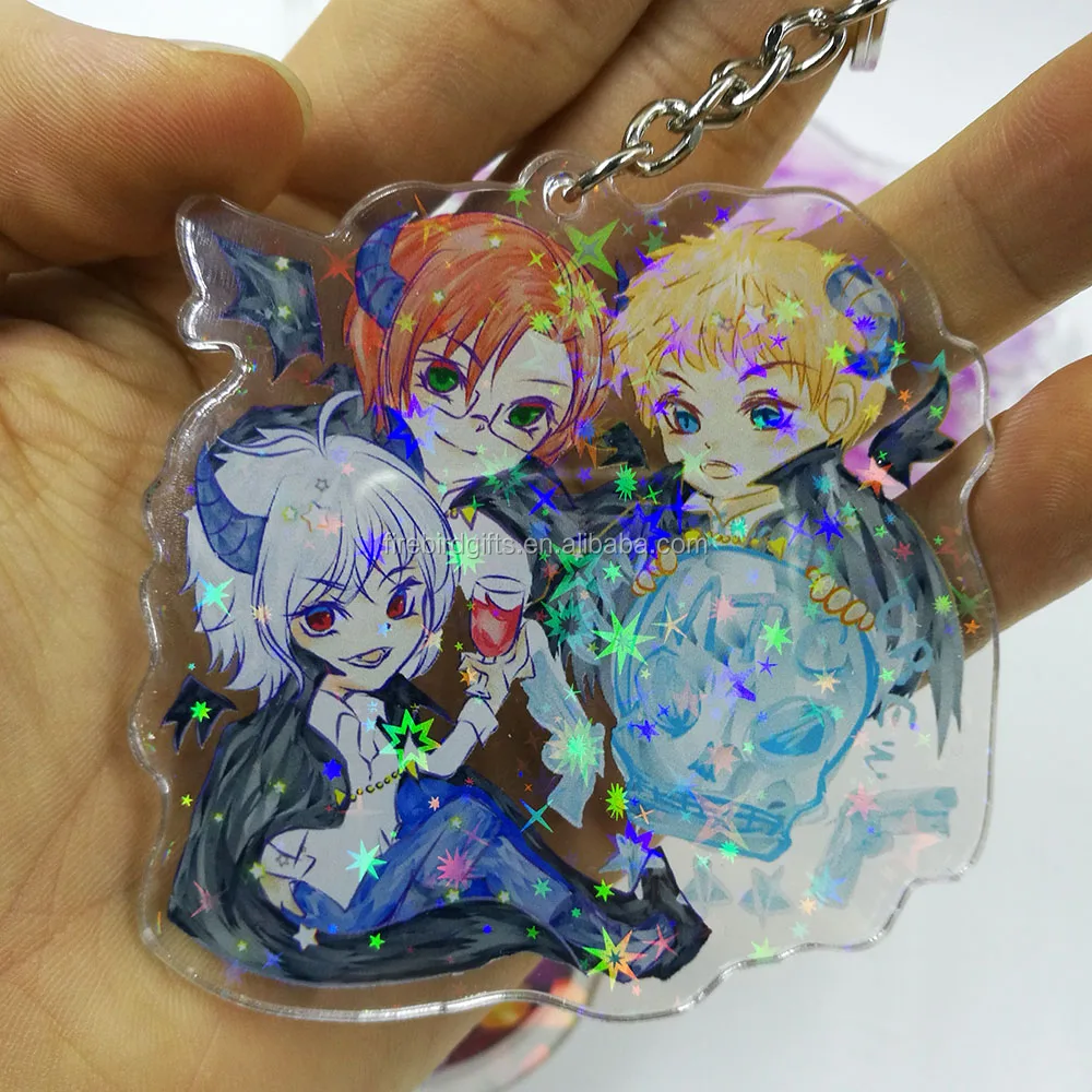 Custom Laser Cut Clear Double Side Printed Character Character Anime ...