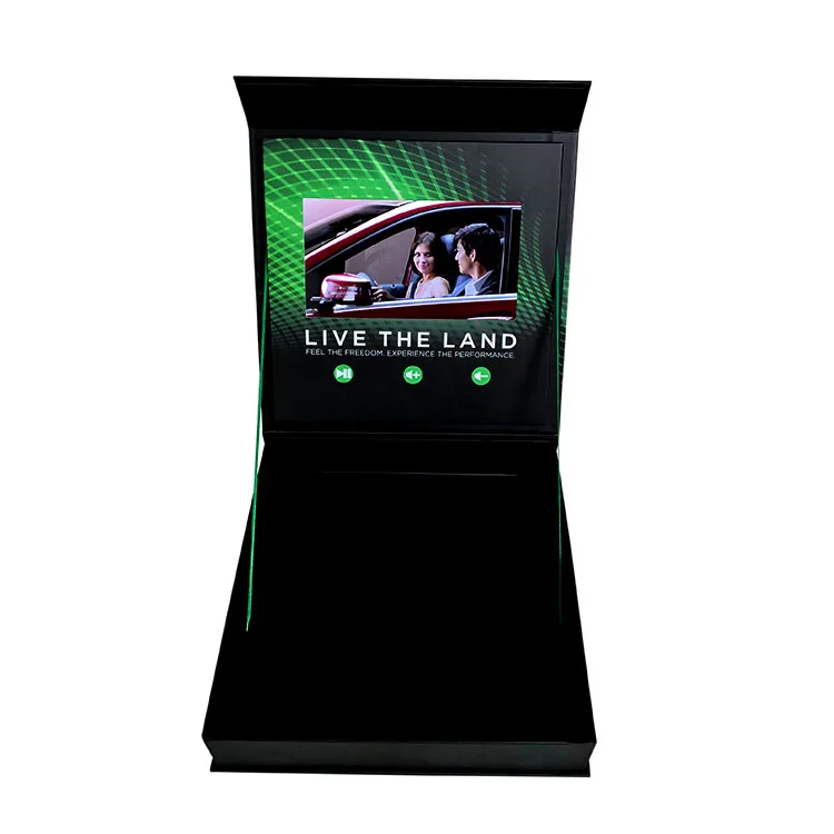 Factory Supply Acrylic Wedding Invitation Greeting Box Usb Lcd Screen ...