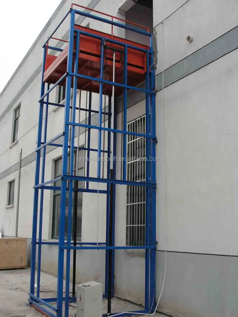 Small Building Elevator Lift Hydraulic Guide Rail Cargo Freight Lift ...