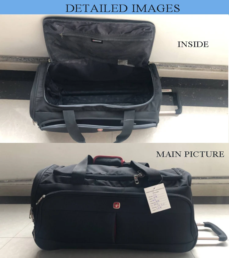 Expandable Trolley Bag Rolling Duffel Spinner Luggage Travel Bag On ...