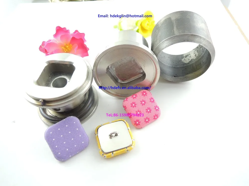 Square Fabric Cloth Self Covered Button - Buy Fabric Cover Button ...