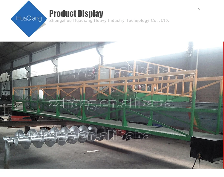 Food Waste Recycle Screw Type Compost Turner Machine| Alibaba.com