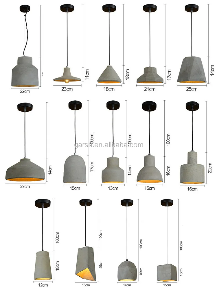 Loft Indoor Cement Lamps - Modern Retro Lighting Solutions
