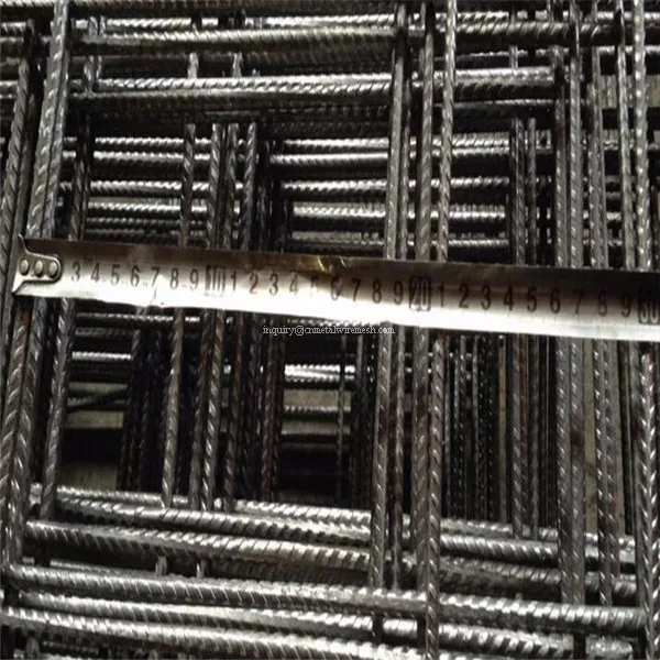 Black Non-galvanized Ribbed Reinforcing Concrete Welded Wire Mesh Sl62 ...