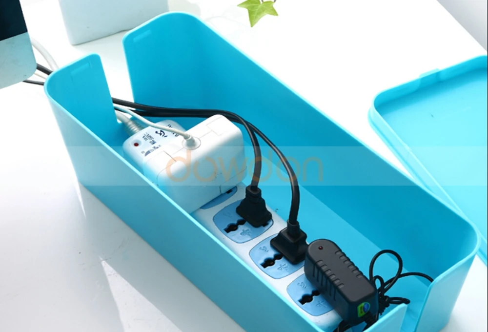 Cable Management Boxes Organizer Large Storage Holder For Desk Tv ...