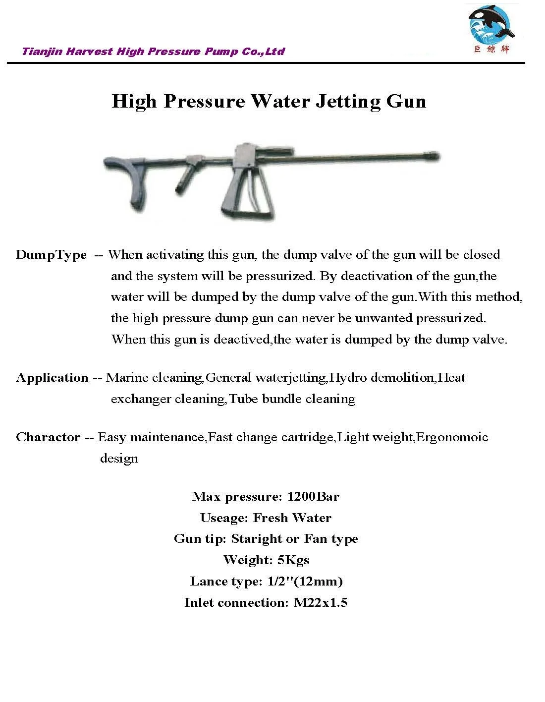 High Pressure Water Jetting Gun Hydro Water Blasting Gun - Buy High ...