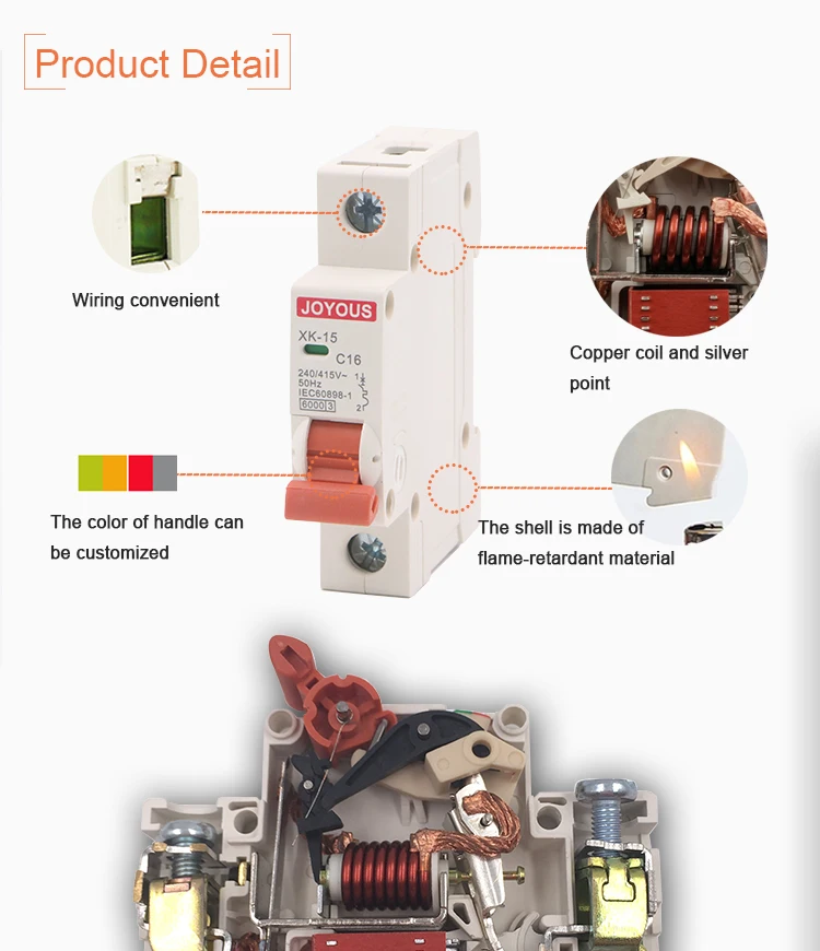 Miniature Circuit Breaker /mcb,Xk-15 Single Phase 63 Amp Circuit ...