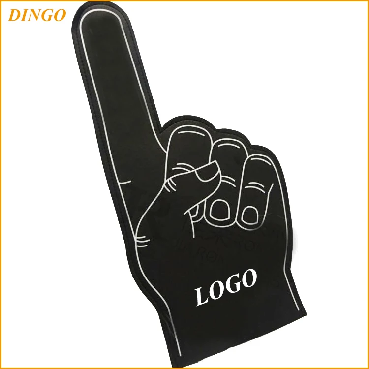 Giant Foam Hand Cheering Mitt With Middle Finger - Buy Giant Hand Foam ...