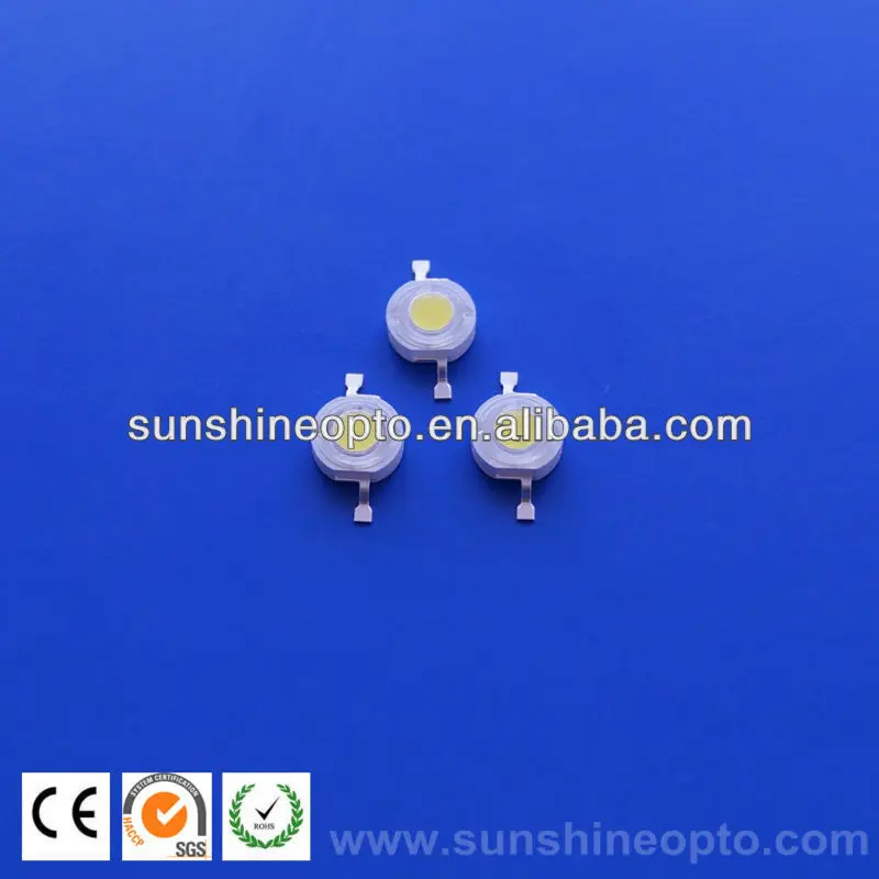 1W High Power LED - 45mil Chip, 3V, 50000 Hours Lifespan